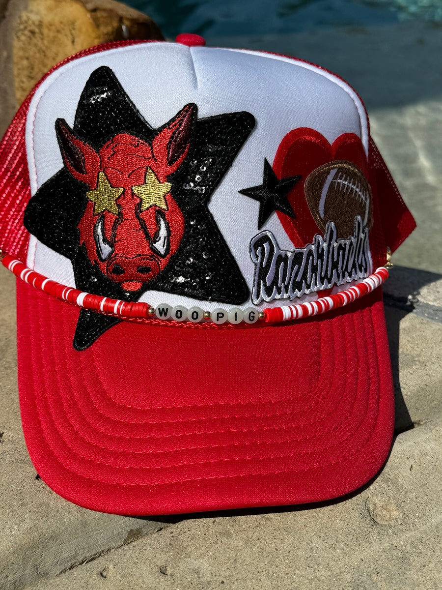 Arkansas Razorback Hat CHAINS (Various Styles) – The Barron Boutique